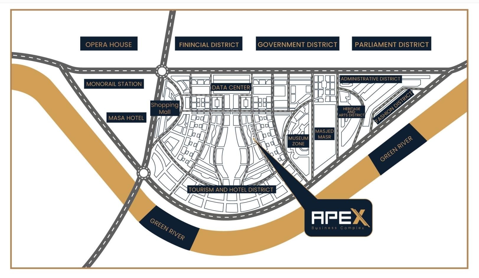 جميع تفاصيل مشروع Apex Mall Business Complex